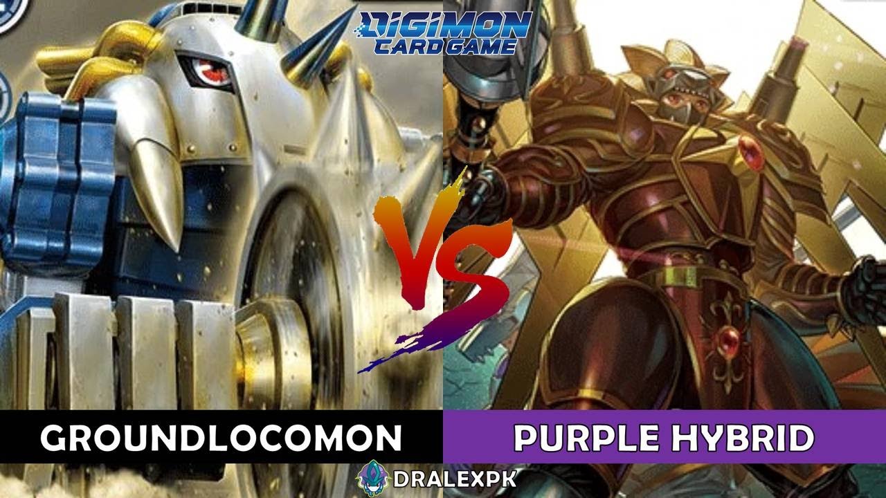 Digimon TCG | GroundLocomon E-02 | vs Purple Hybrid (BT17) - YouTube