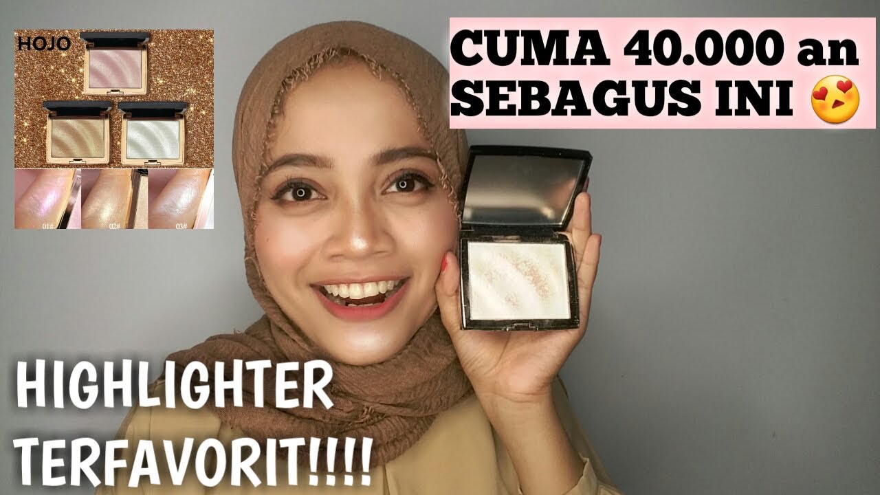 REVIEW HIGHLIGHTER HOJO || Racun Highlighter murah!! - YouTube