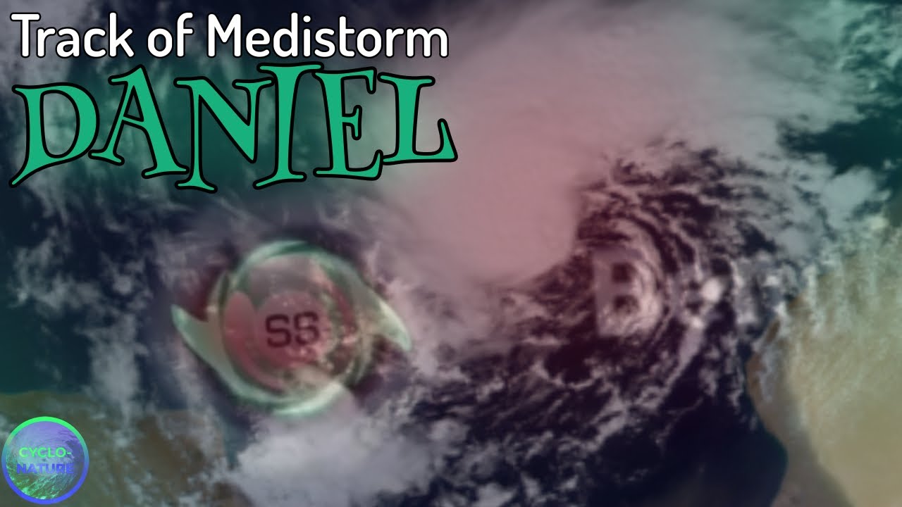 Track of Storm Daniel (2023) - YouTube