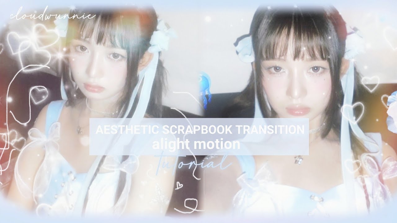 aesthetic scrapbook transition tutorial₊˚. 🍓||alight motion - YouTube