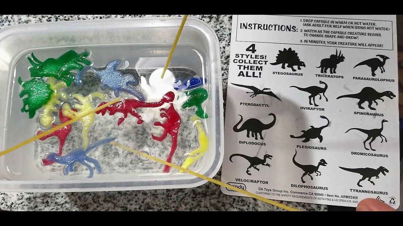 Super Capsule Creatures DINOSAURS - YouTube