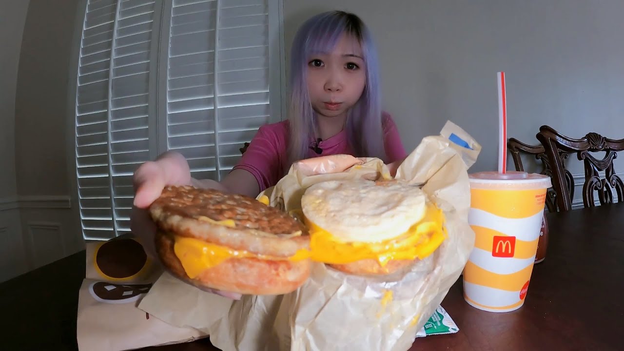 TRYING MCGRIDDLES FOR THE FIRST TIME! (McDonald's Breakfast 🇺🇸) - YouTube