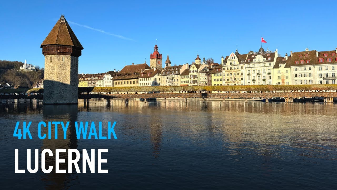 Lucerne's Enchanting Historic District Walk - Quick City Walk - YouTube