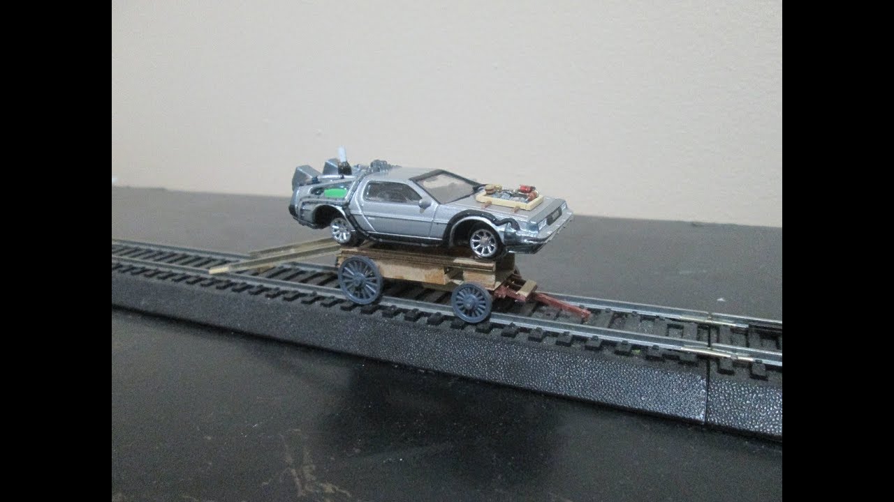 Back to the future 3 Delorean & Wagon HO Scale "DIM" - YouTube