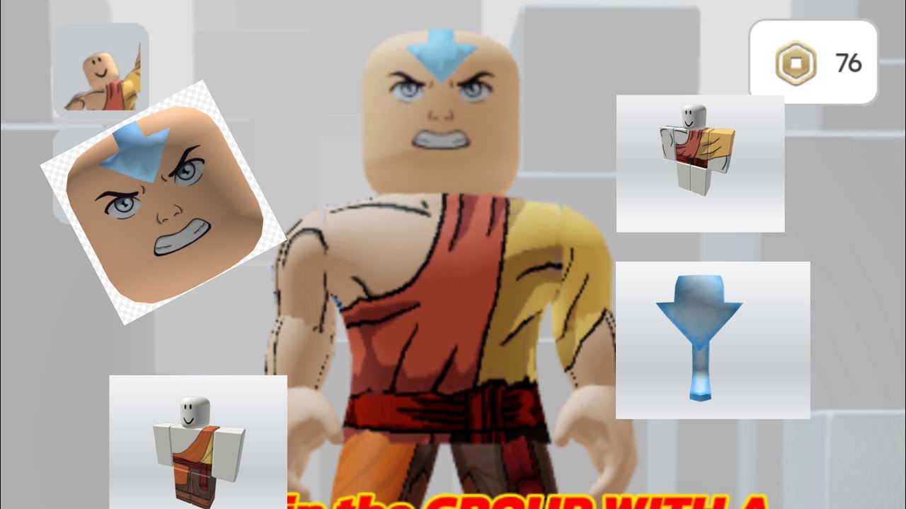 How to make Avatar AANG in Roblox - YouTube