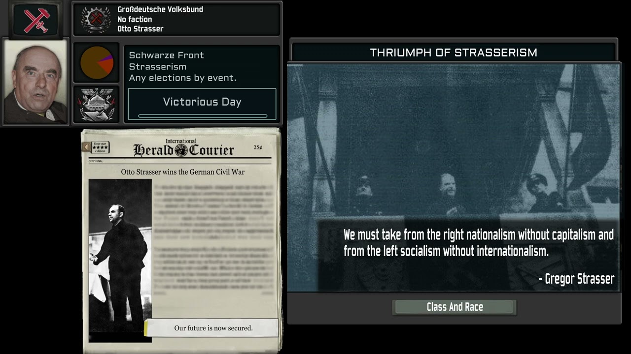 TNO Super Event: Otto Strasser wins the German Civil War [Fan Content ...