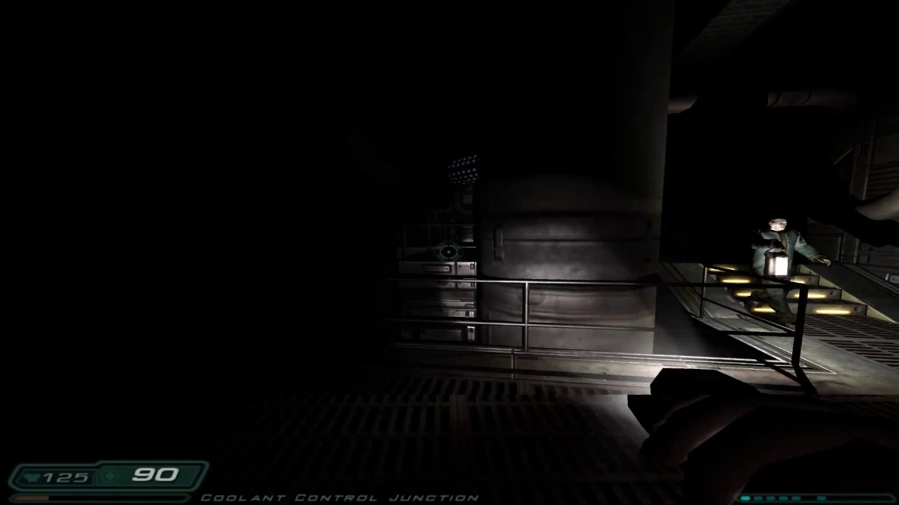 Doom 3 - Flashlight Bug (dhewm3) - YouTube