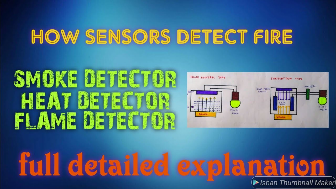 flame detectors || smoke detectors || heat detector || working - YouTube