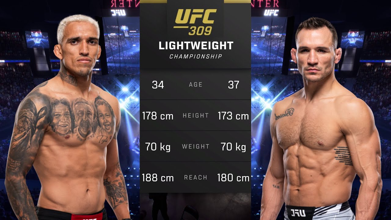 Charles Oliveira vs Michael Chandler 2 Full Fight - UFC 309 Fight Of ...