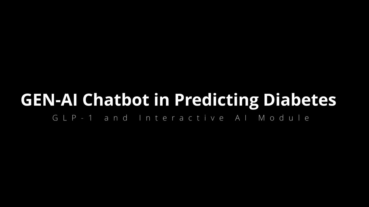 "GEN-AI Chatbot in Predicting Diabetes" Presentation at Ganga Hospital ...