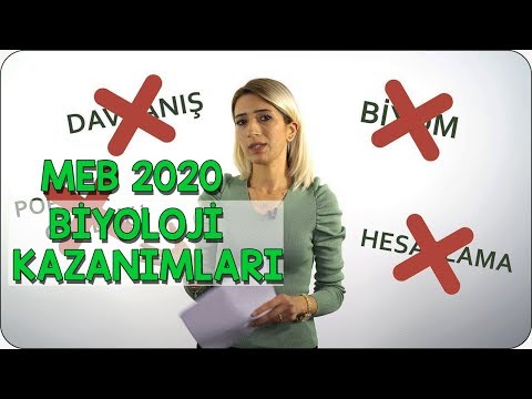 MEB 2020 Biyoloji Konuları ve Kazanımları