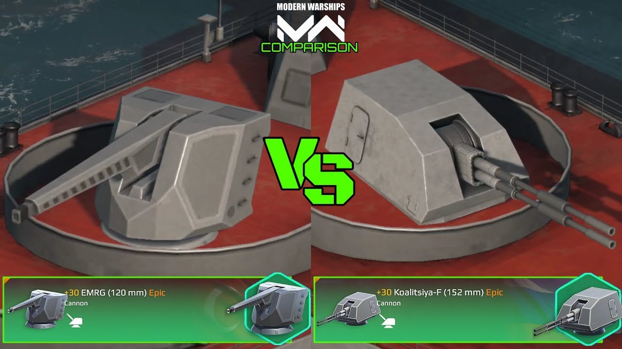 EMRG (120mm) VS Koalitsiya-F (152 mm) | BUFFED | Cannon Comparison ...