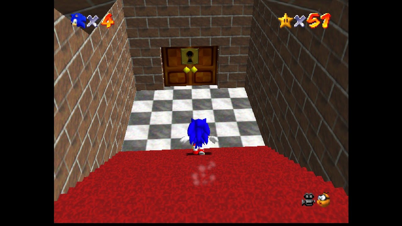 Speeding through the basement | SM64 - Sonic Mod - YouTube