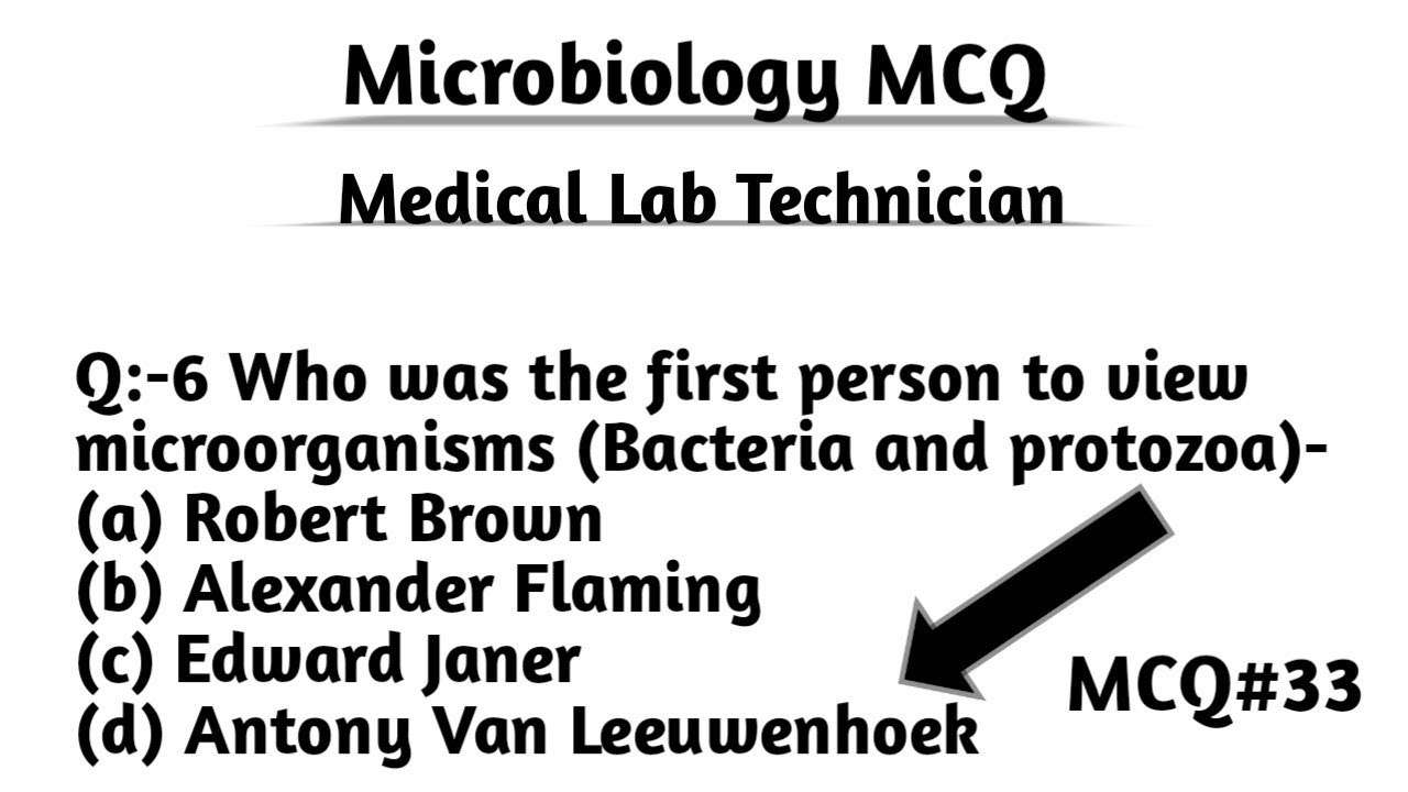 MCQ#33 Microbiology MLT MCQ,DMLT BMLT MCQlab technician question with ...
