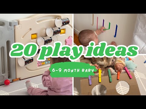 20 cheap and fun games for 6-9 month old baby (no screen time)