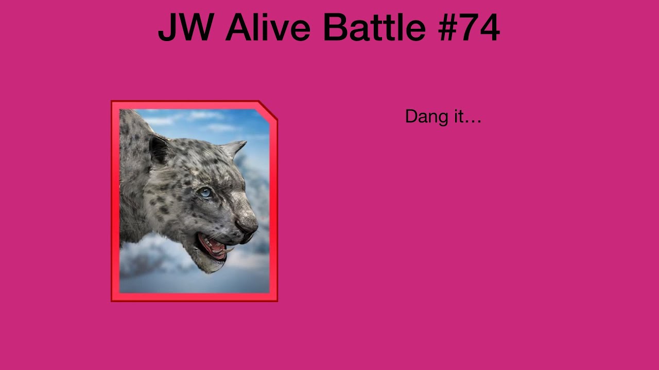 JW Alive Battle #74 - YouTube