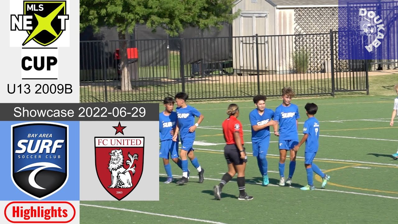 Bay Area Surf 09B 2-2 FC United 09B | MLS Next Showcase U13 | 2022-06 ...