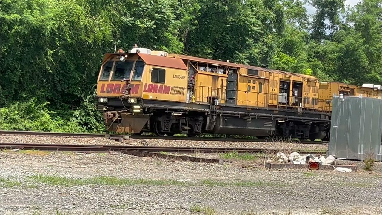 Loram Rail Grinder at Linden, Virginia - YouTube