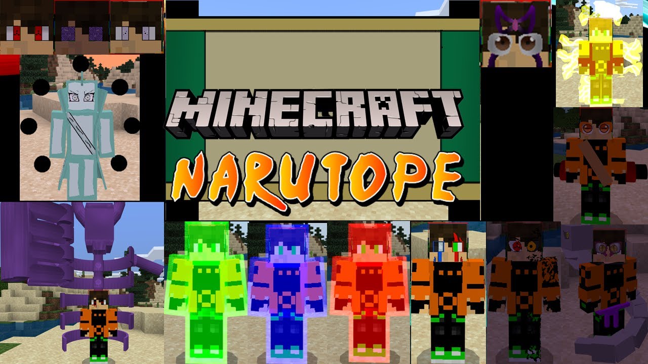 *COOL* Naruto Pe! Custom Menu, Square Eyes, 3D Models... (Minecraft ...