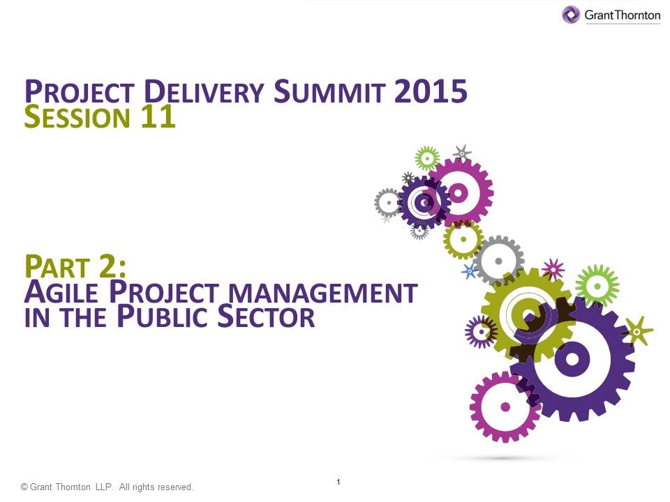 PD2015 Session 11: Agile Project Management in the Public Sector - YouTube