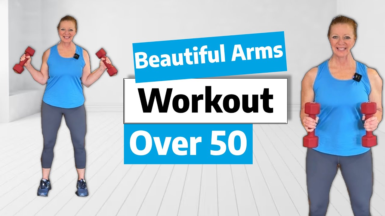 Beautiful Arms Workout For Women Over 50 | 8 Exercises | Timed - YouTube