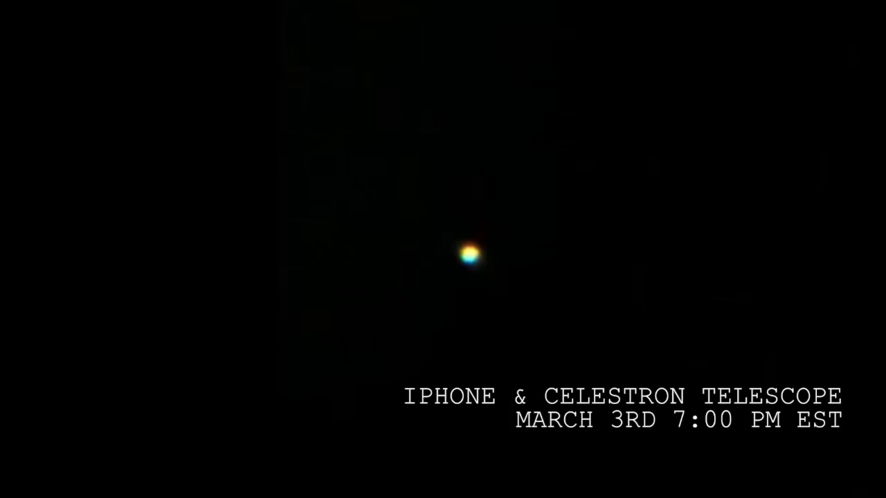 Raw footage of Venus! Planet through a telescope - YouTube