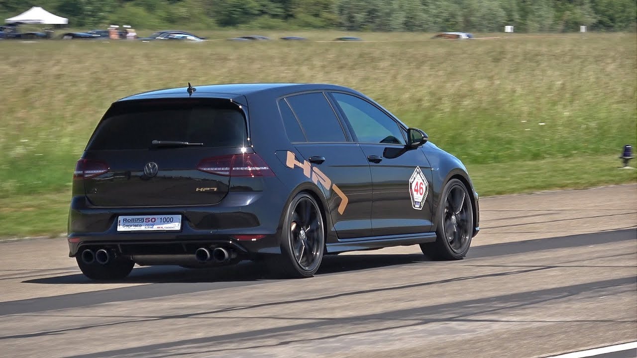 Volkswagen Golf 7 R HPT Stage 3+ with Akrapovic Exhaust System! - YouTube
