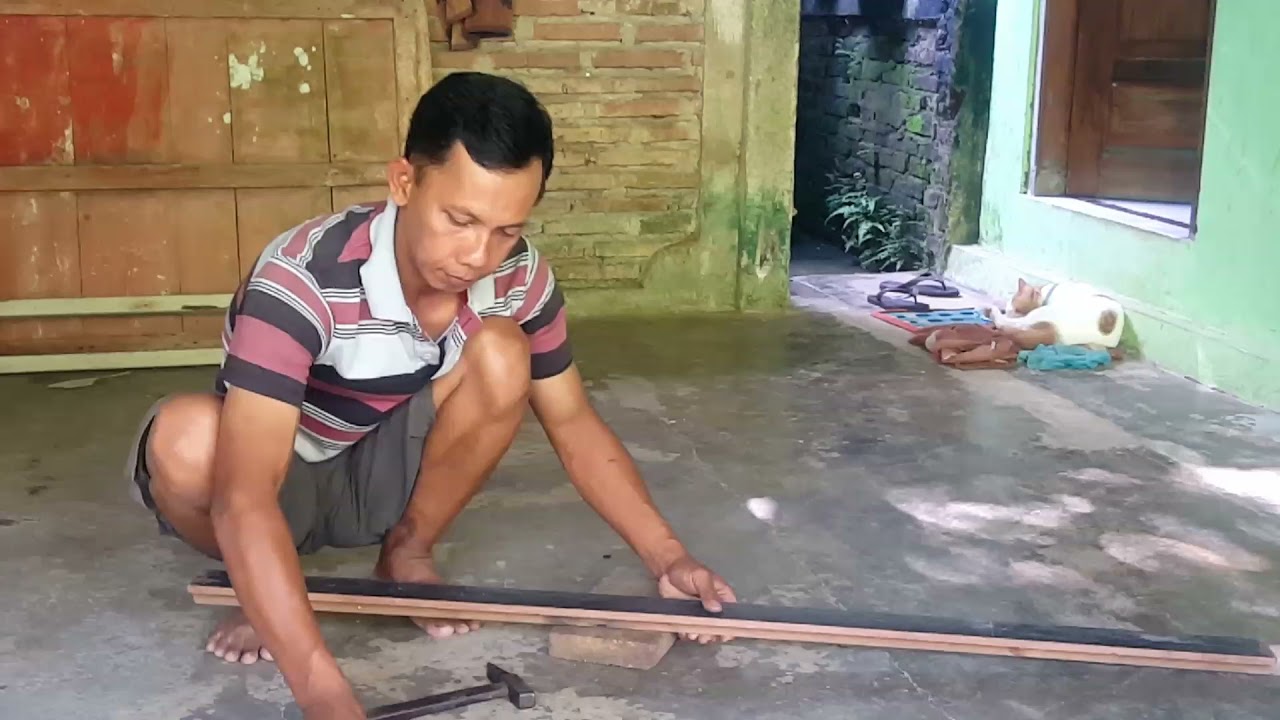 Cara Membuat Jidar Kayu Atau Kayu Panjang Yang Bagus Dan Rapi - YouTube