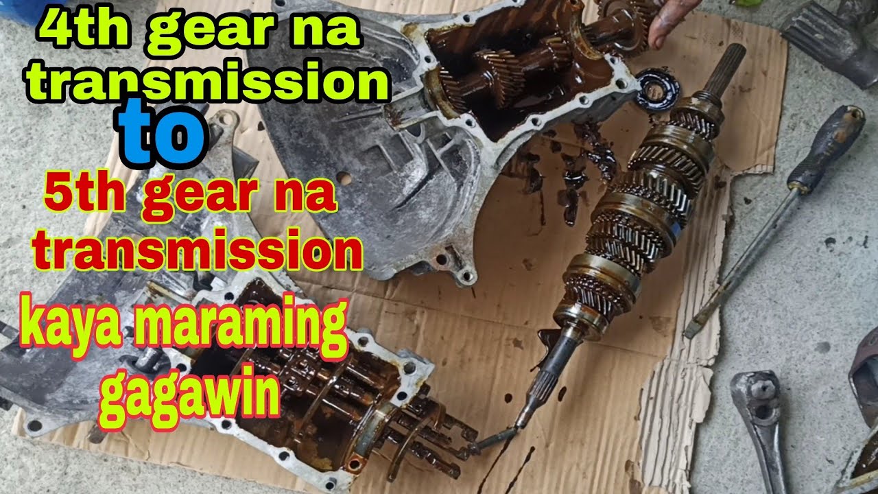 4th gear transmission to 5th gear transmission - YouTube