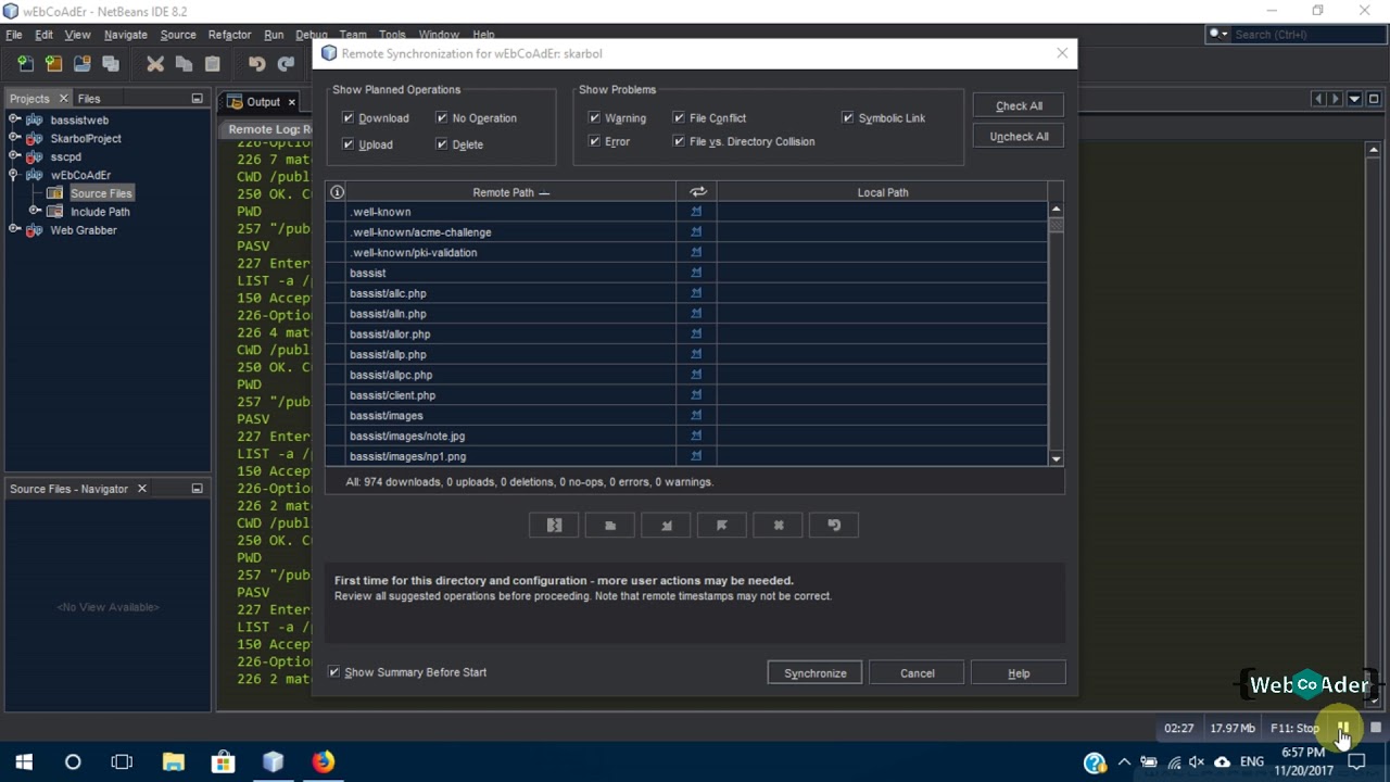Remote Synchronization With Netbeans Ide Youtube