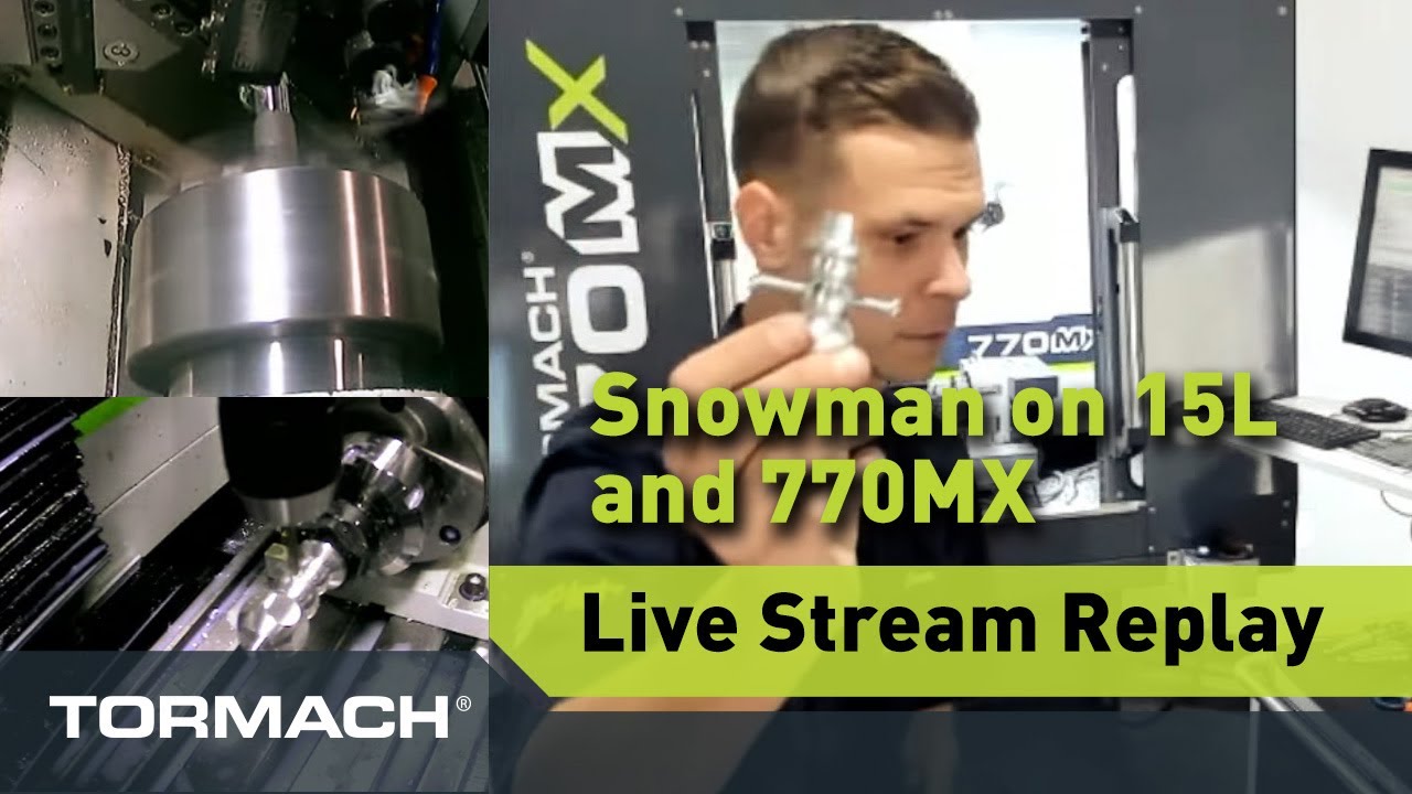 Tormach Live Stream - Making Snowman Trinkets With CNC Lathe & Mill ...