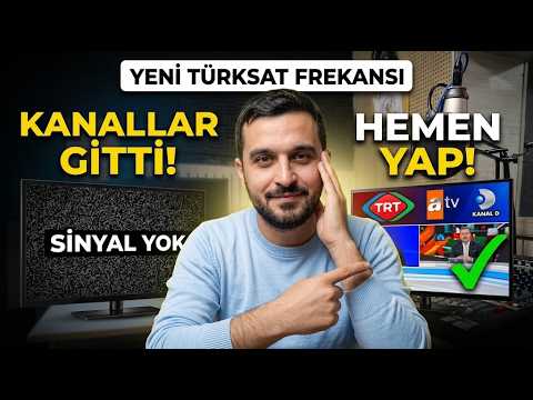 2 DK'da Güncelleme / Televizyon Kanal SİNYAL YOK sorunu! Türksat Uydu Frekans Güncelleme