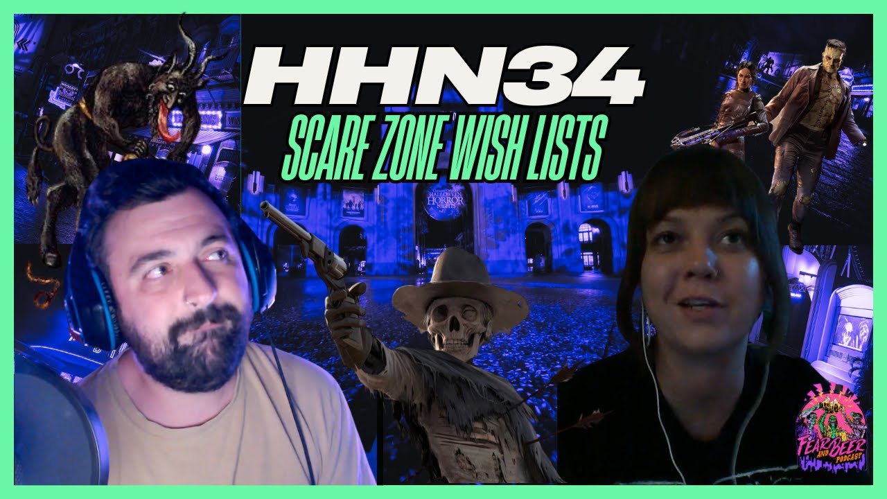 HHN34 Scare Zone Wish Lists - YouTube