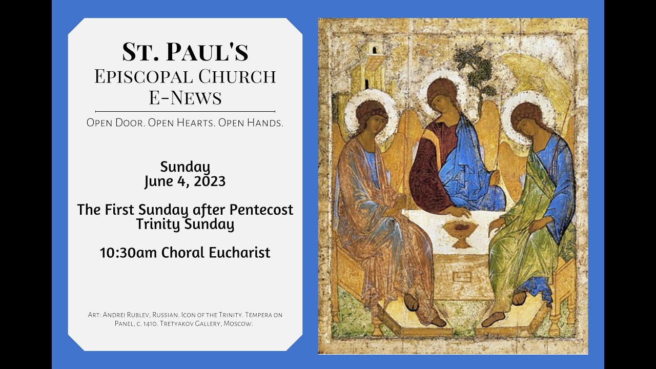 Trinity Sunday The First Sunday After Pentecost - June 4, 2023 - YouTube