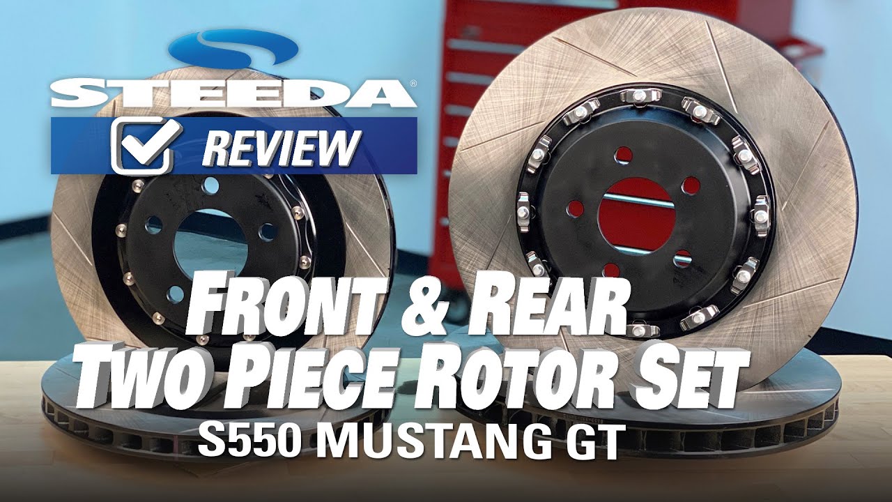 Steeda S550 Mustang GT Front & Rear Two-Piece Rotor Set | Review - YouTube