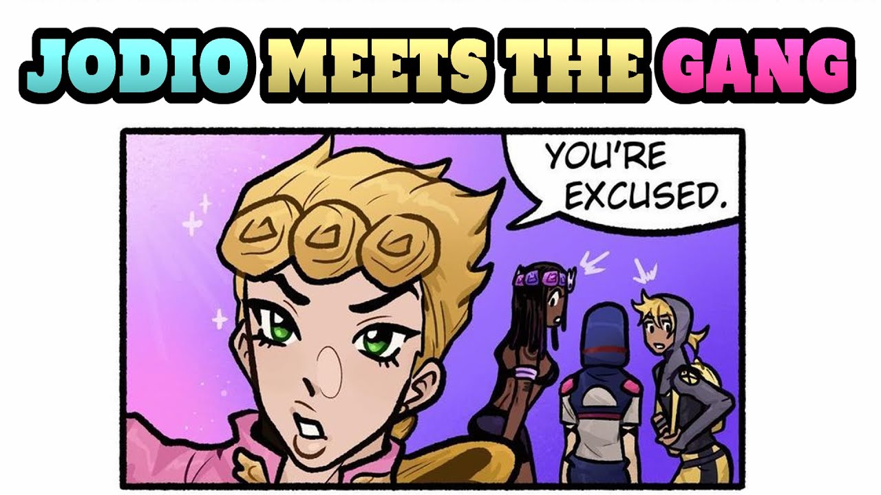 Jodio Meets The Gang - (JJBA Comic Dub) - YouTube