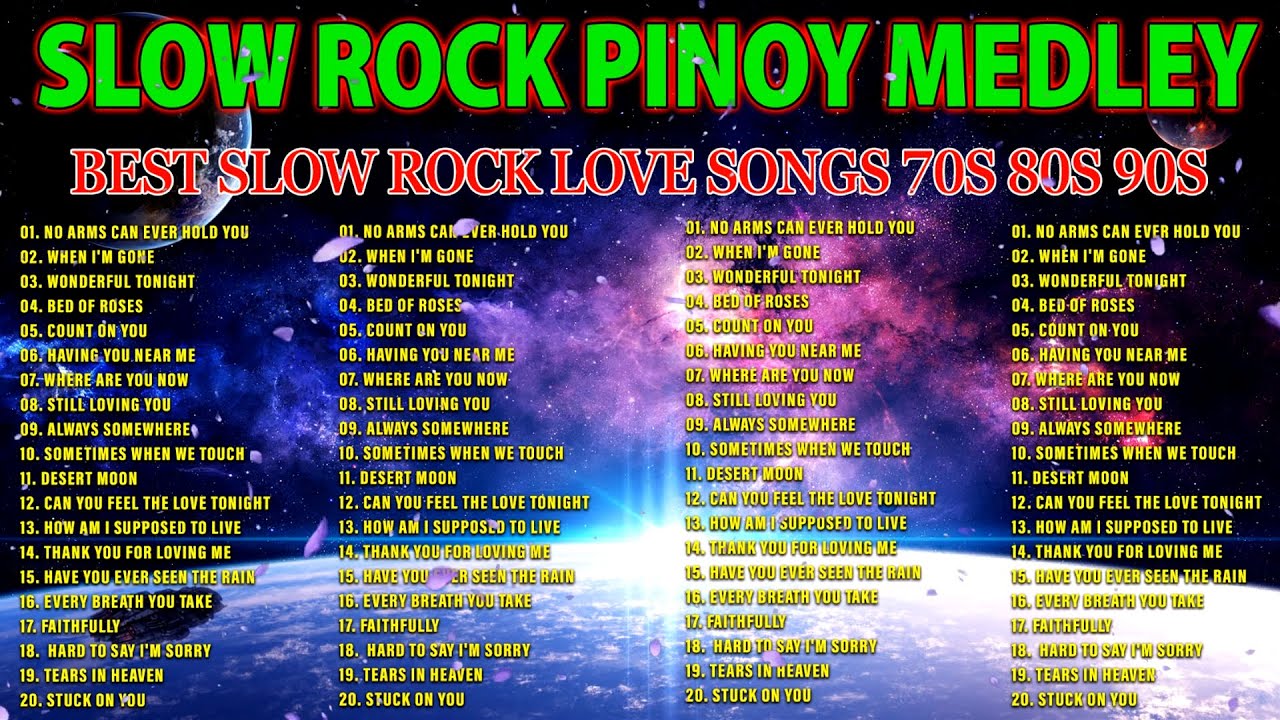 Nonstop Slow Rock Pinoy Sound - Slow Rock Love Songs Collection - MGA ...