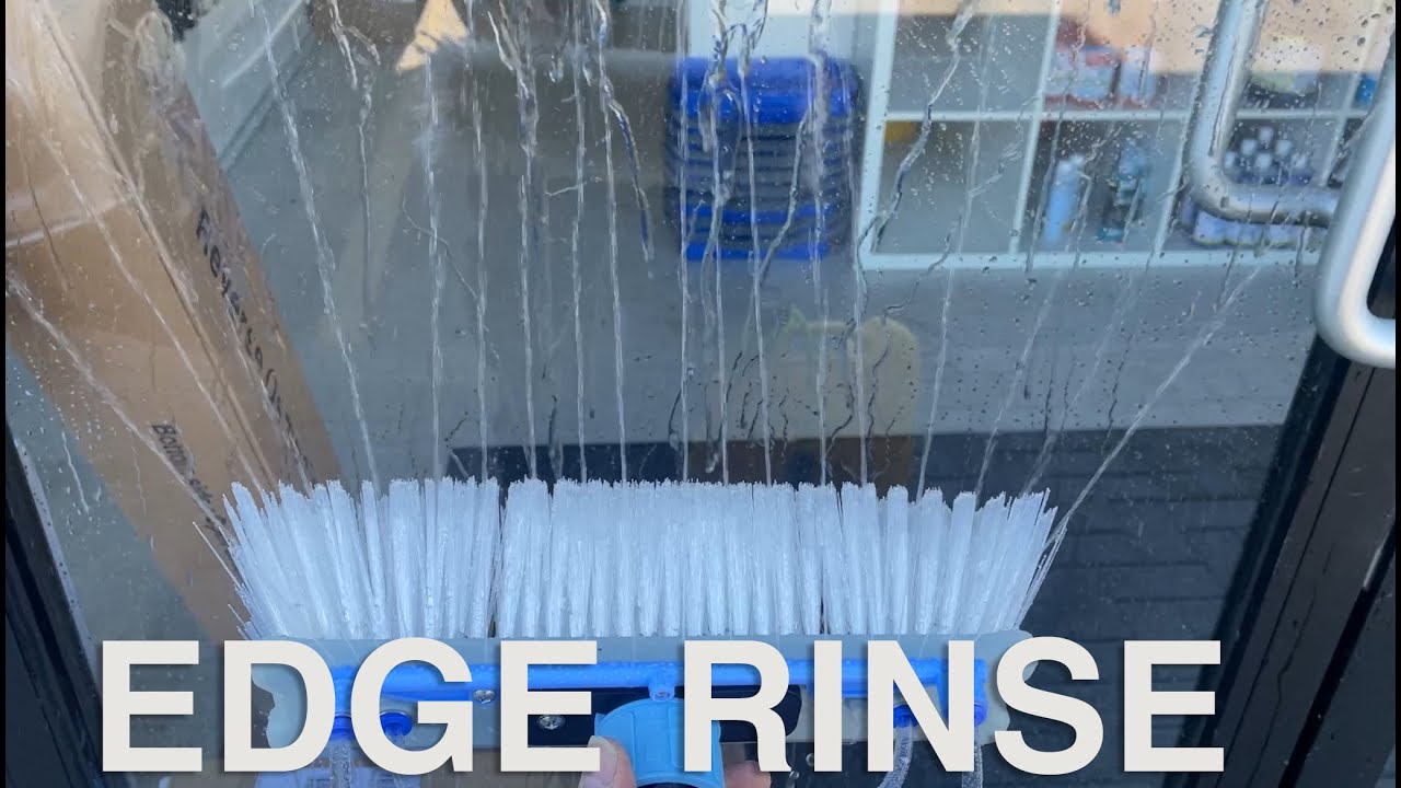 EDGE rinse bar for water fed brushes - YouTube