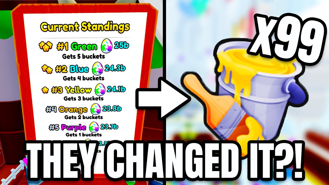 PAINT BUCKETS ARE SUPER EASY NOW in Pet Simulator 99 (Roblox) - YouTube