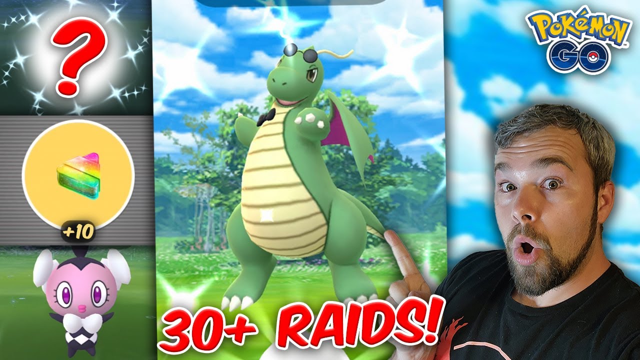Over 30 Shiny Costume Dragonite Raids and THIS is what we got! (Pokémon ...