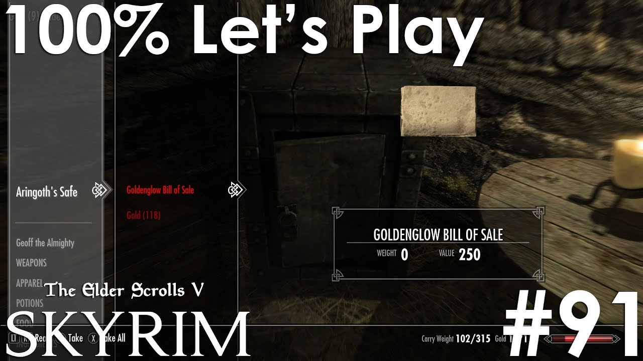 GOLDENGLOW ESTATE | The Elder Scrolls V: Skyrim [Ep. 91] - YouTube