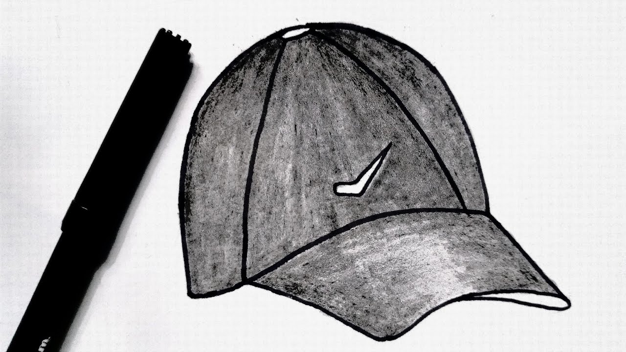 Easy Way Cap Drawing|How To Draw A Cap Step By Step For Beginners - YouTube