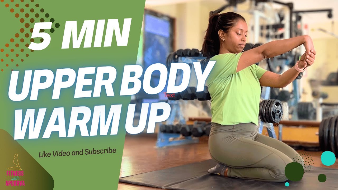 5-Min Upper Body Yoga Warm-Up for Gym Girls! 🧘‍♀️ 💪 #fitnesswithapoorva ...