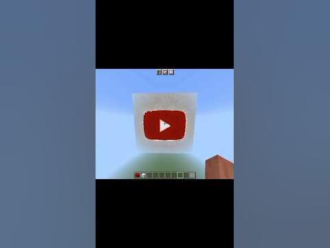 YouTube Logo Pixel Art In Minecraft #viral #shorts - YouTube
