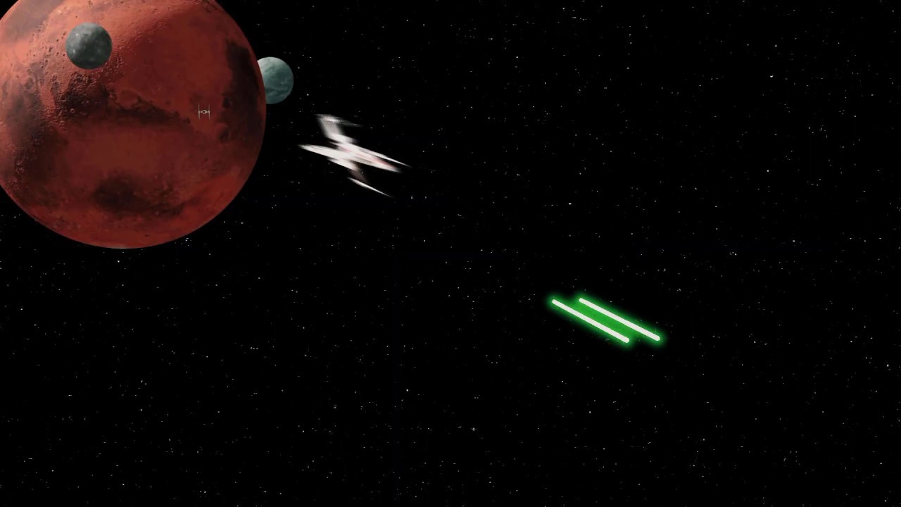 How to Create a Star Wars Space Scene in Hitfilm - YouTube