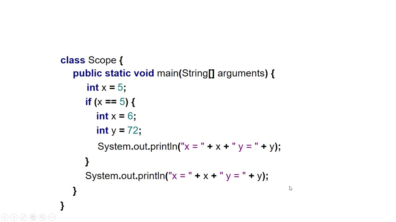 gnu lee oop eng lec14 method scope v01 - YouTube