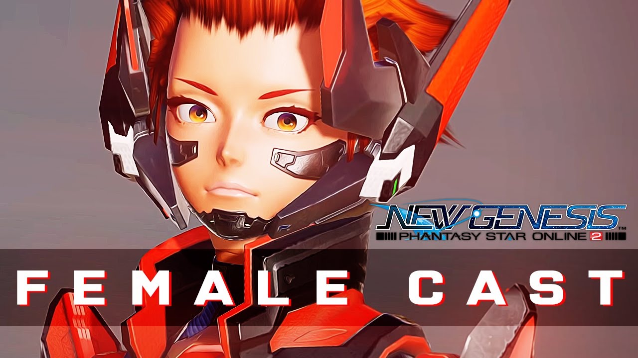 Phantasy Star Online 2: New Genesis Female CAST Character Creation ...