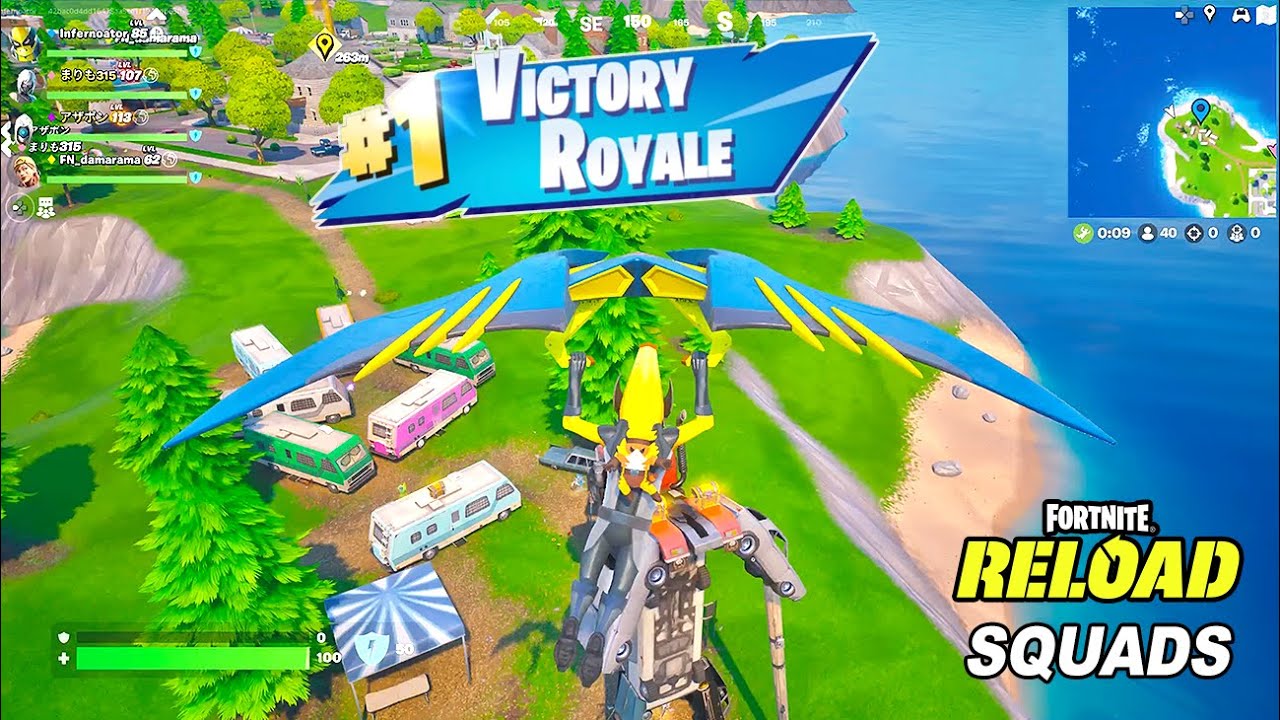 High elimination in Fornite Reload Squads. - YouTube