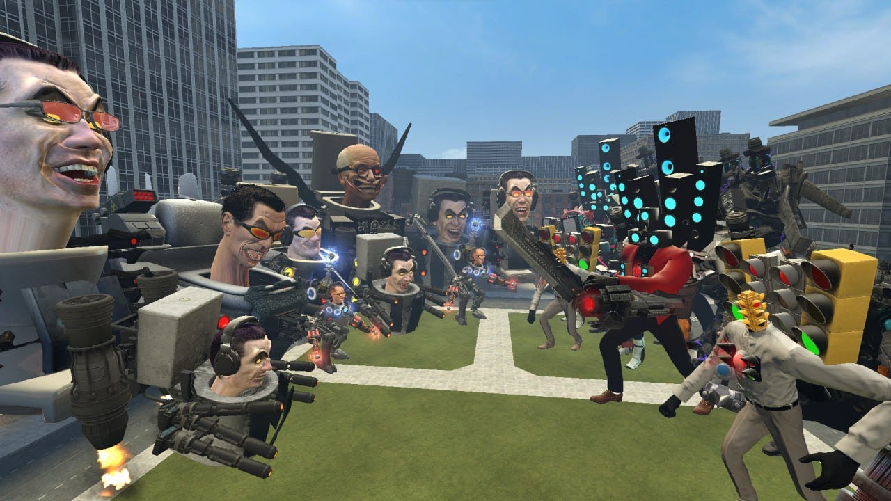 NEW UPGRATED SCIENTIST AND NEW UPGRATED GMAN VS NEW UPGRRATED SPEKERMAN ...