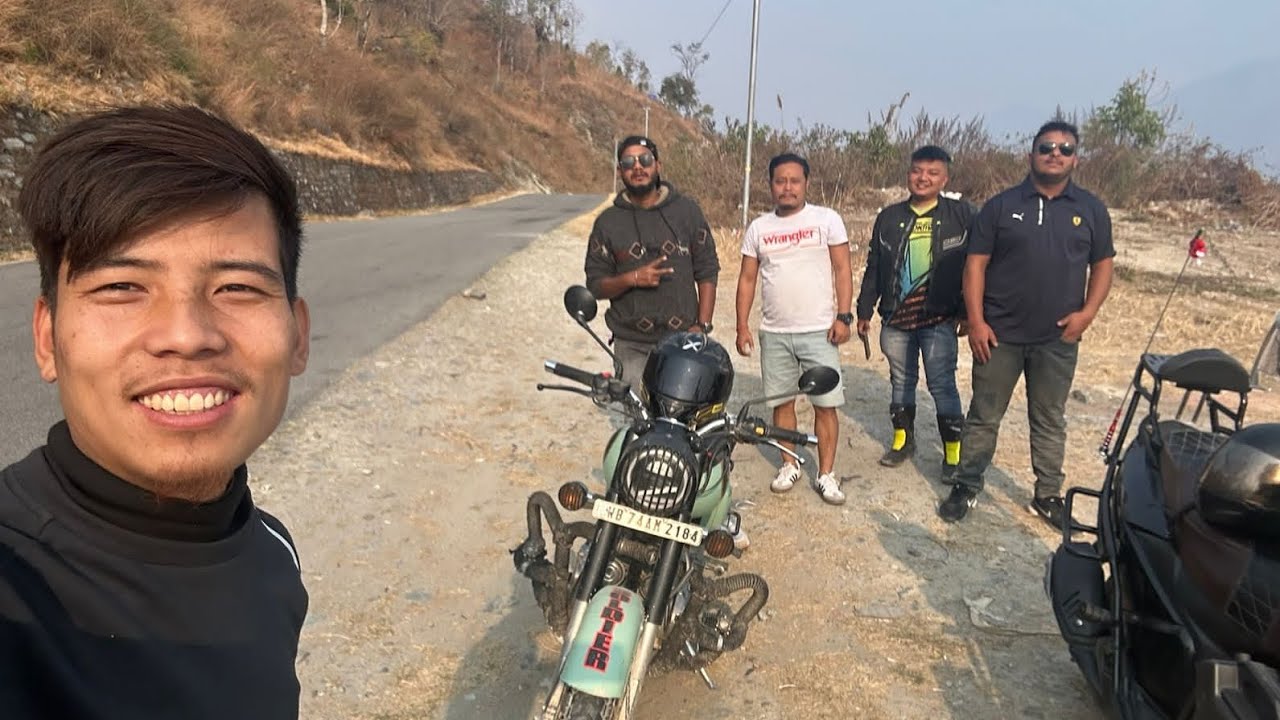 On the namchi way i meet nepali hero jai biru, Dayahang ,Dilip ...
